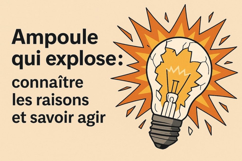 Ampoule qui explose : 5 causes possibles